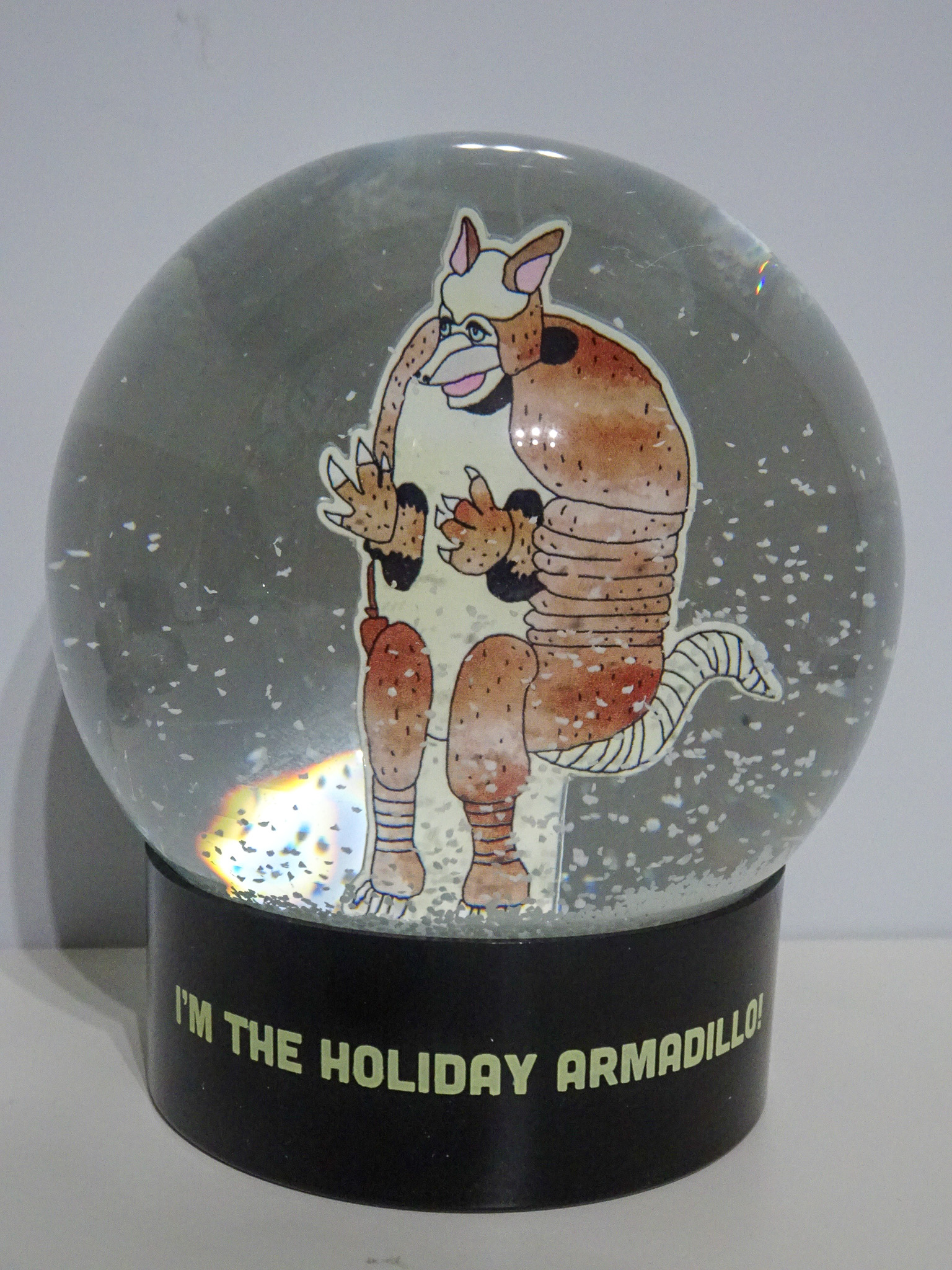 Friends Christmas Holiday Armadillo Snow Globe - JALien Curiosities ...