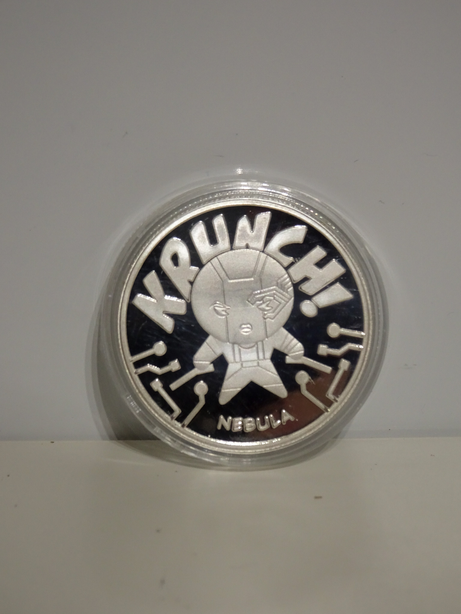 Nebula Krunch Silver Plated Coin - JALien Curiosities & Collectables