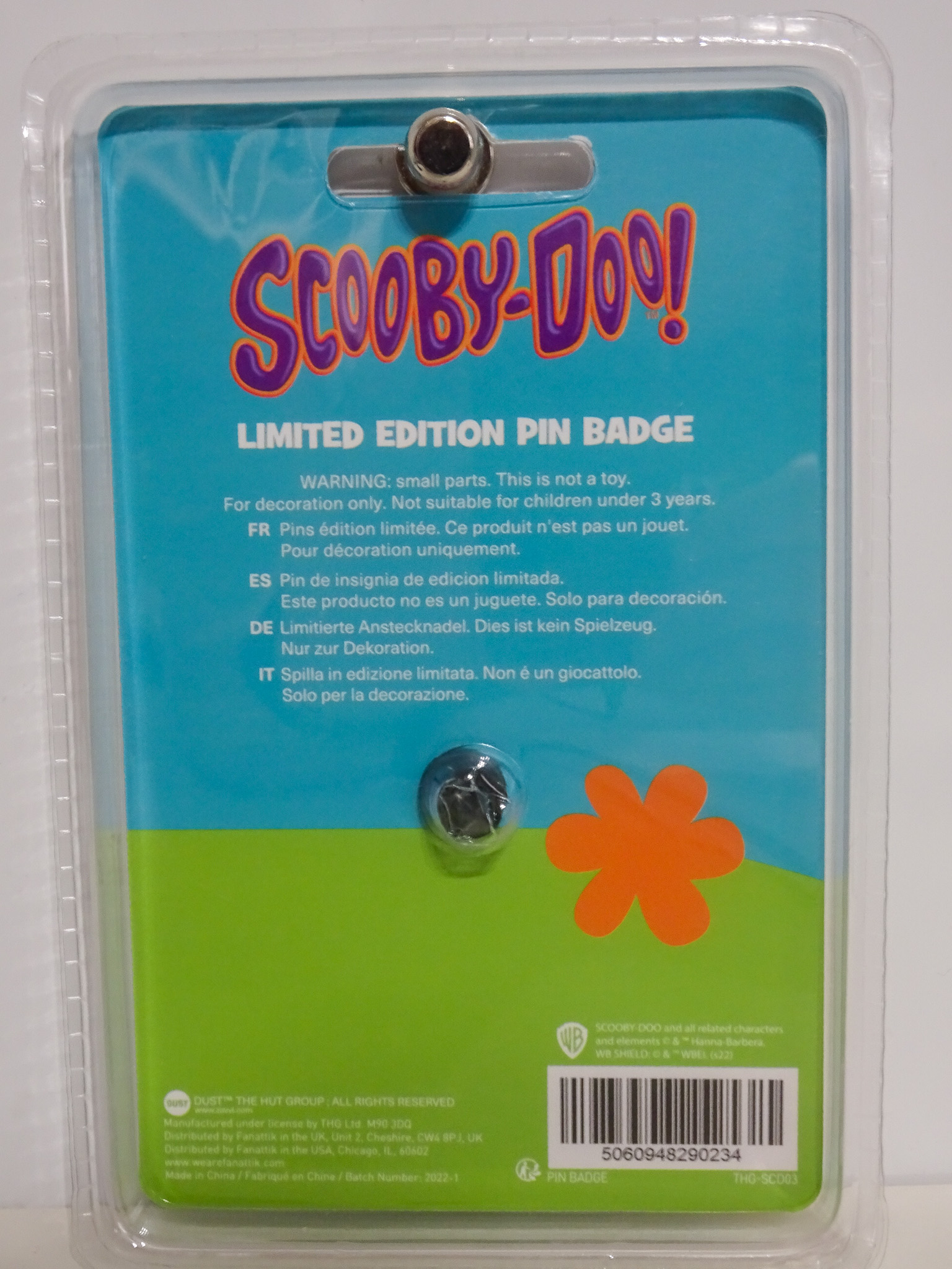 Scooby Doo Pin Badge Limited Edition - JALien Curiosities & Collectables