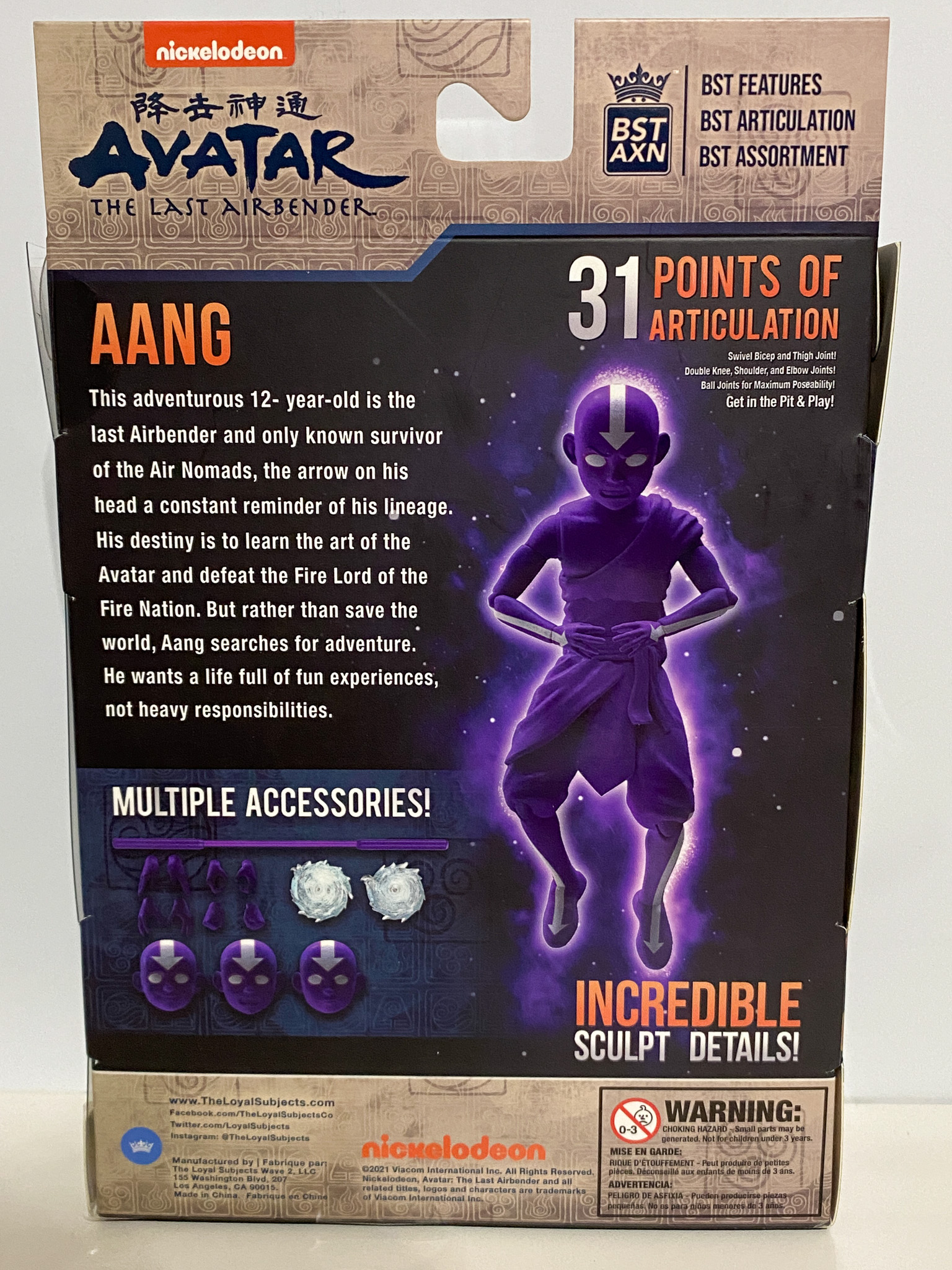 Aang Cosmic Energy Avatar The Last Airbender BST AXN Figure - JALien ...