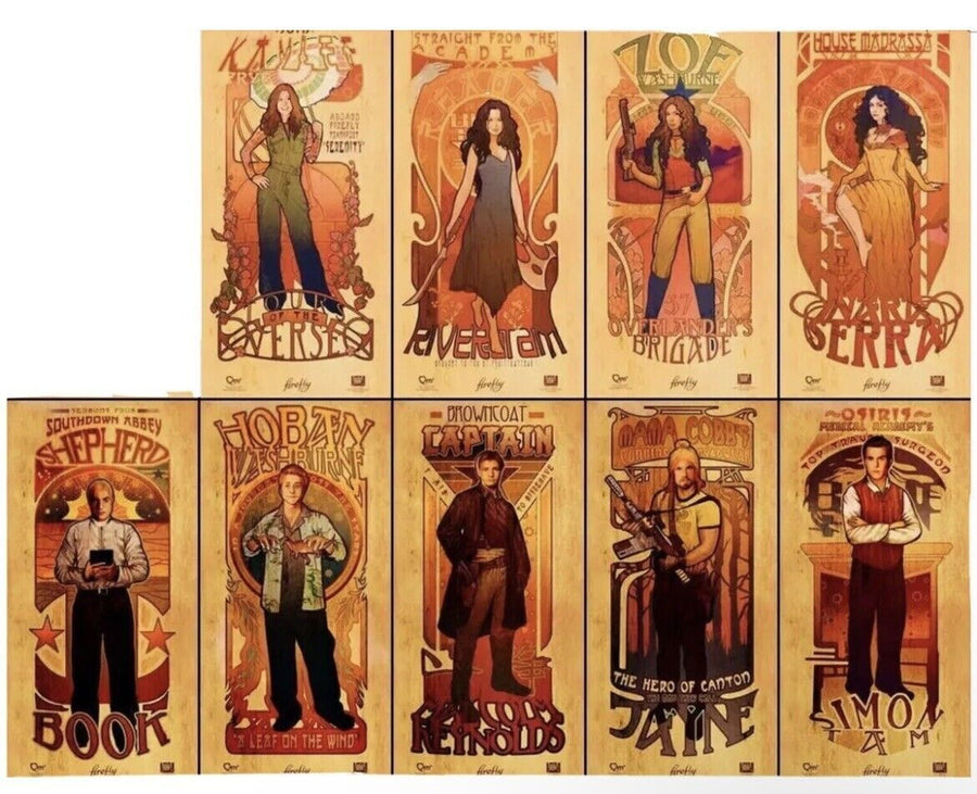Firefly Serenity Crew Poster Set - JALien Curiosities & Collectables