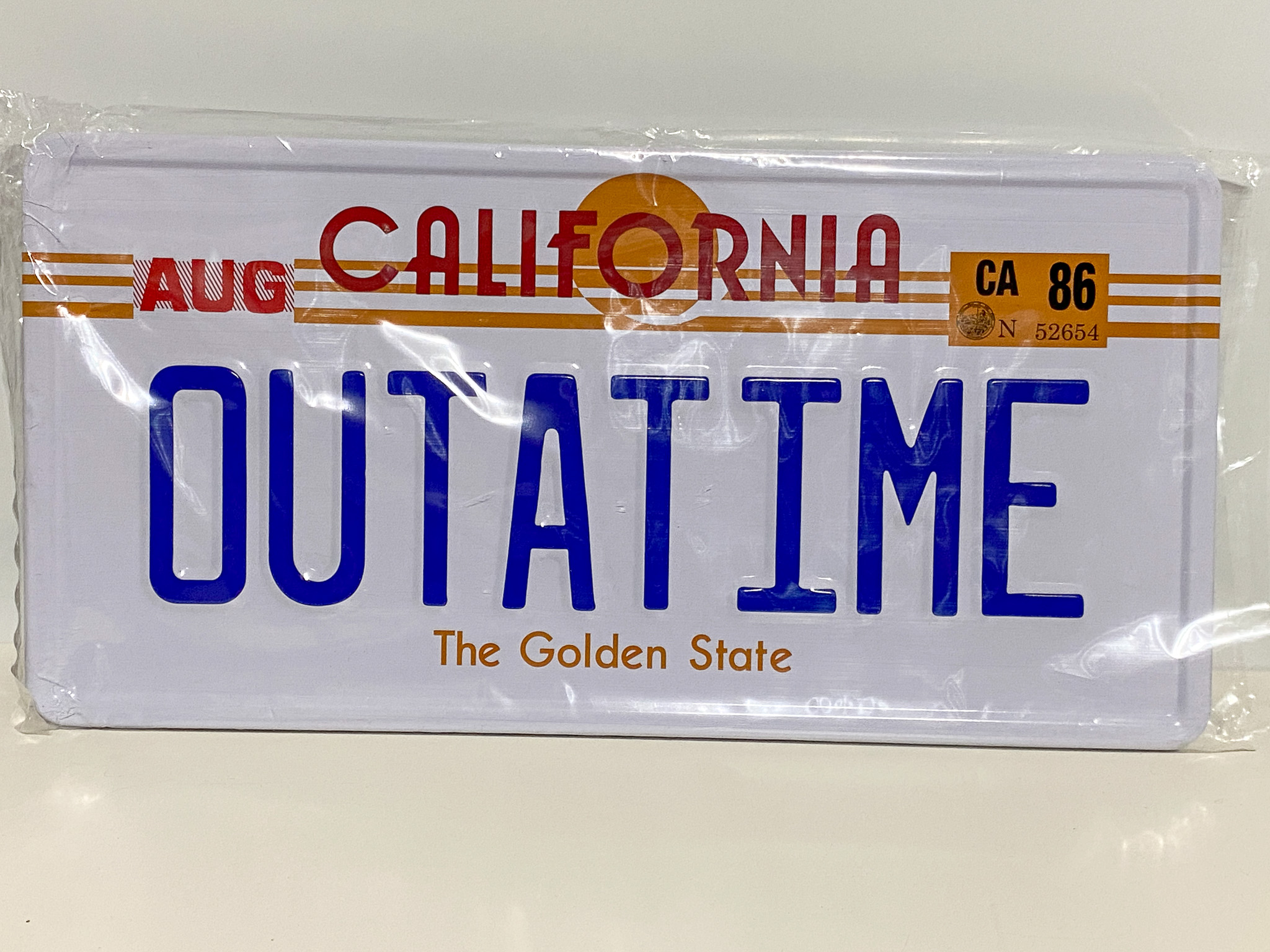 OUTATIME License Plate - JALien Curiosities & Collectables