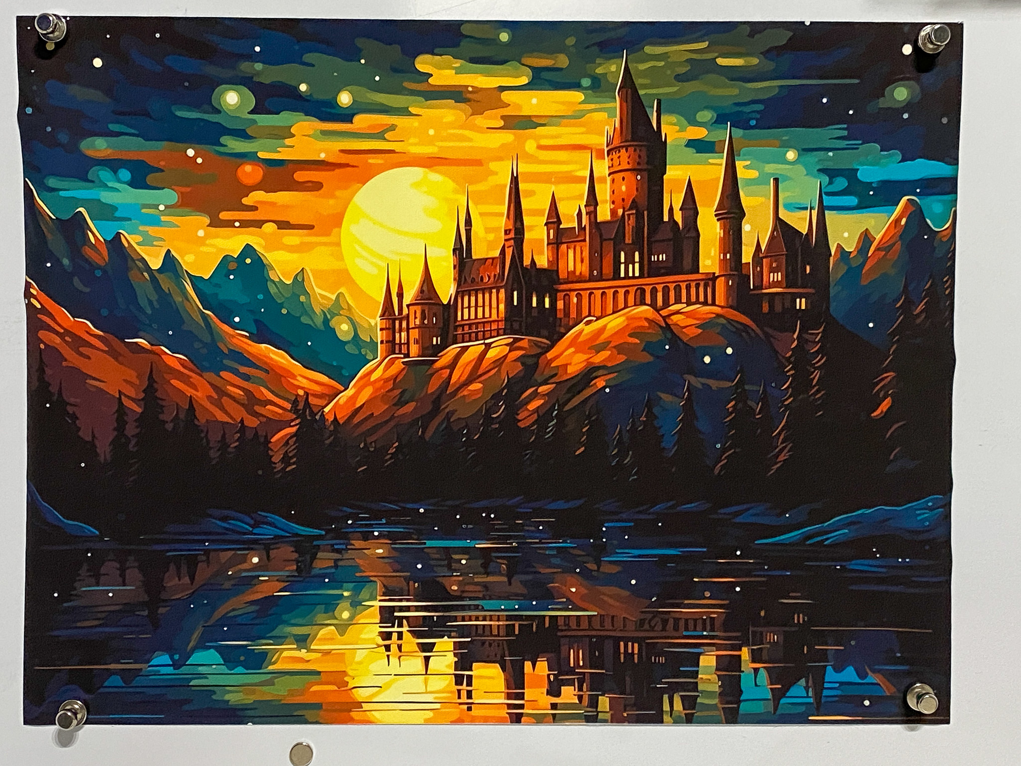 Hogwarts in the Moonlight Canvas Print - JALien Curiosities & Collectables