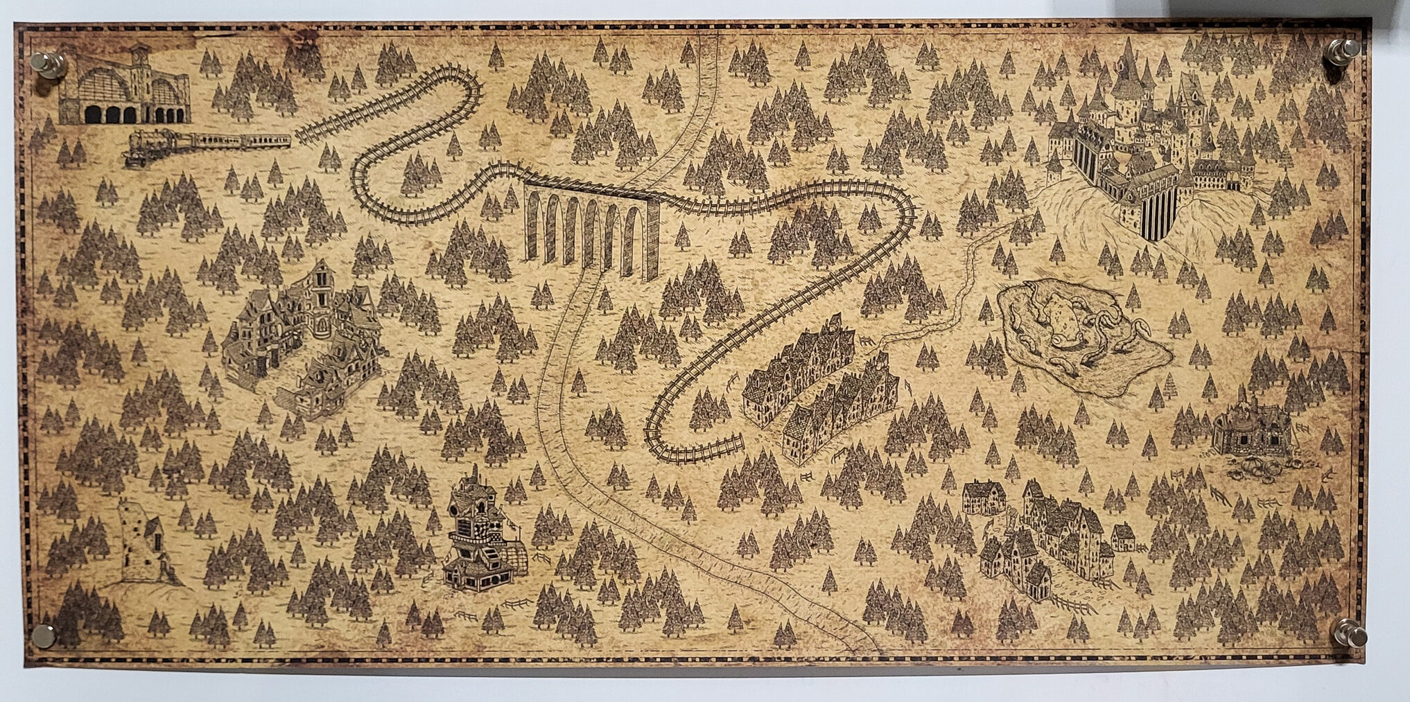 Wizarding Villages Map - JALien Curiosities & Collectables